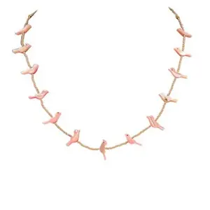 MADISON BEVERLY HILLS Fetish Bird Necklace - Pink