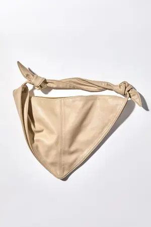 H&m Shoulder Bag With Scarf-look Design And Tie Details