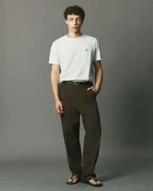 LE PERE Kami Logo Tee Shirt - Blue