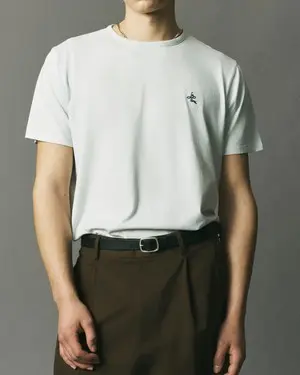 LE PERE Kami Logo Tee Shirt - Blue