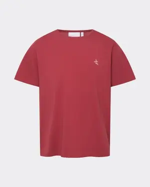 LE PERE Kami Logo Tee Shirt - Burgundy