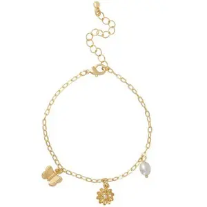 CELEBRITY PINK Stackable Beaded And Charm Bracelet Set