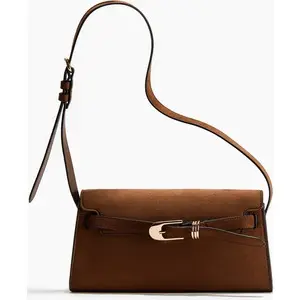 H&m Shoulder Bag With Strap Detail - Brown