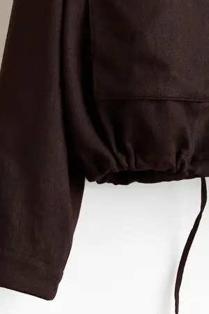 H&m Linen-blend Overshirt With Zipper