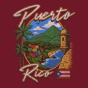 LOST GODS Caribbean Island Graphic T-shirt