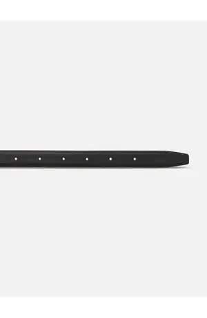 FRAME The Square Buckle Leather Belt - Black