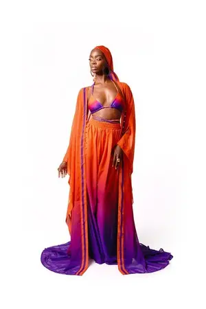OFUURE Luna Chiffon Kaftan