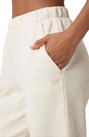 FABLETICS Cozy Fleece Sweatpant - Bone Heather