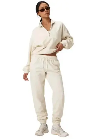 FABLETICS Cozy Fleece Sweatpant - Bone Heather