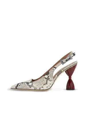 INOLA OJÉN Leila Snake Print Slingback Heel