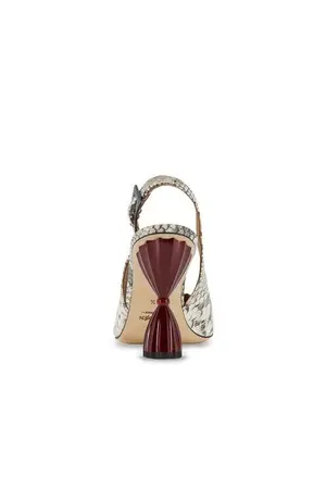 INOLA OJÉN Leila Snake Print Slingback Heel