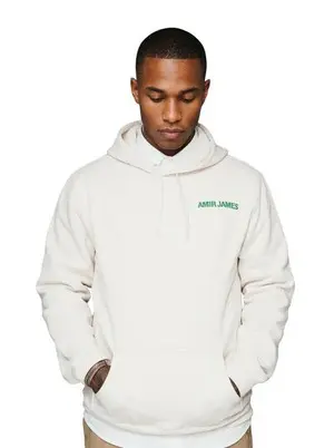 AMIR JAMES CLOTHIERS Black History In Real Time" Fleece Hoodie