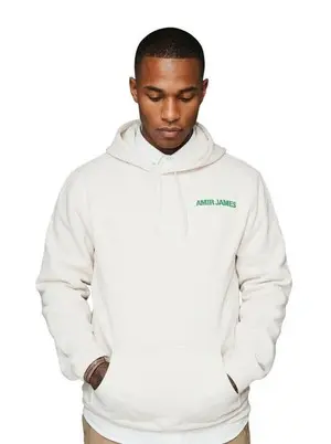 AMIR JAMES CLOTHIERS Black History In Real Time" Fleece Hoodie