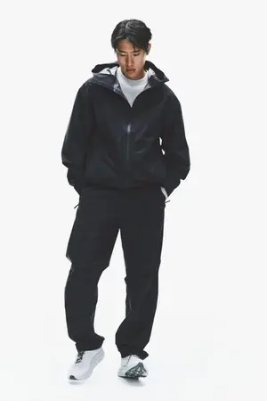 H&m Packable Rain Jacket With Stormmove - Black