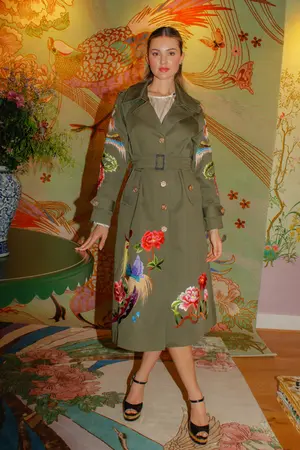 SKYLENCE Phoenix Heritage Trench Coat - Green