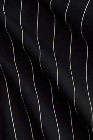 H&m Cotton Blouse With Scarf Collar