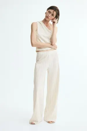 H&m Cotton-blend Pull-on Pants