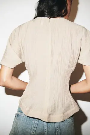 H&m Lyocell-blend Handkerchief Blouse