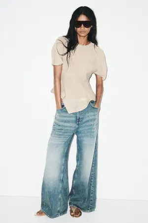 H&m Lyocell-blend Handkerchief Blouse