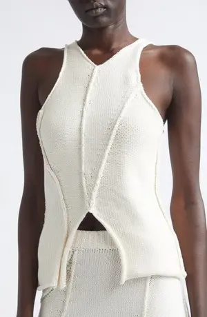 AISLING CAMPS Eddy Cotton Blend Sweater Tank
