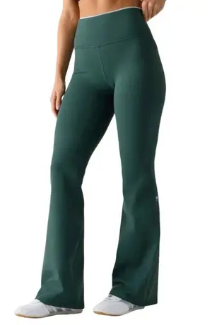 FABLETICS Boost Powerhold High-waisted Flare Pant - Everpine/silver