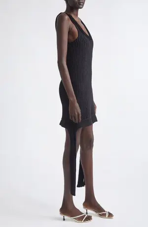 AISLING CAMPS Flip Cotton Blend Rib Sweater Tank