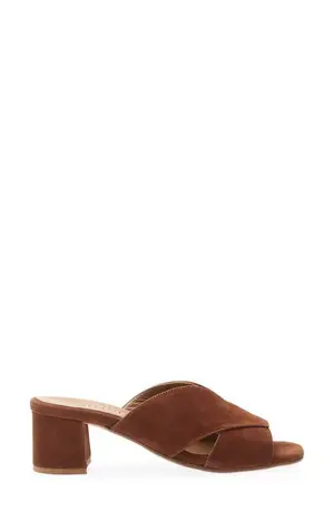 Cordani Ilene Slide Sandal - Cognac Suede