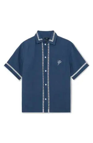 REISS Yamal Linen Camp Shirt