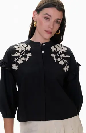 Rebecca Taylor Lydia Applique Top