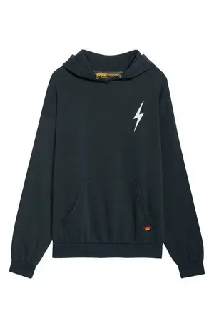 Aviator Nation Bolt Stitch Hoodie - Charcoal