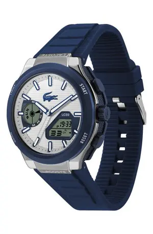 Lacoste Lc33 Analog-digital Silicone Strap Watch