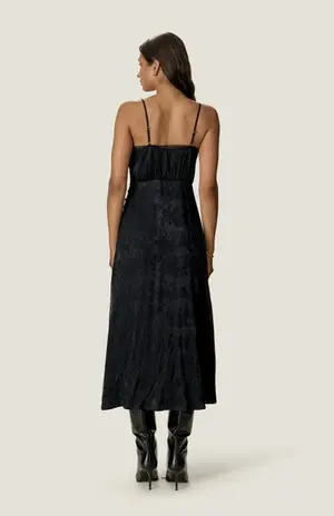 Rebecca Taylor Neveah Jacquard Cami Dress - Noir