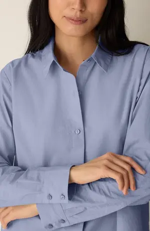 Eileen Fisher Organic Cotton Long Shirt