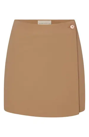 WILLIAMS ATHLETIC CLUB Capri Wrap Miniskirt
