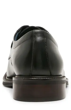Steve Madden Buckner Leather Plain Toe Derby - Black