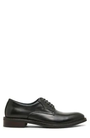 Steve Madden Buckner Leather Plain Toe Derby - Black