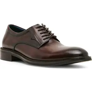Steve Madden Buckner Leather Plain Toe Derby - Brown