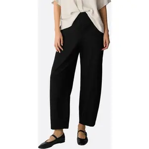 Eileen Fisher Arched Ankle Pants - Black