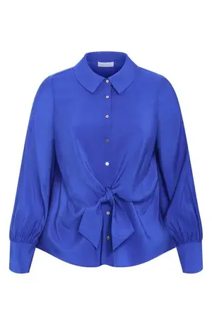 City Chic Isabella Tie Front Shirt