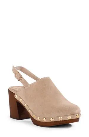 Seychelles New Heights Leather Clog - Taupe