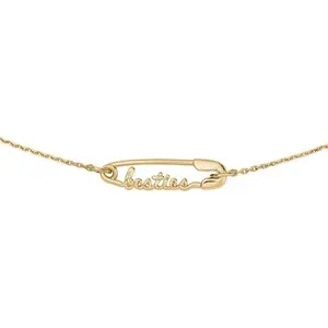 Kate Spade New York Best Friends Safety Pin Charm Bracelet - Gold