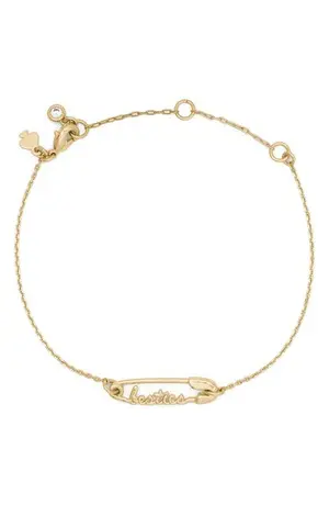 Kate Spade New York Best Friends Safety Pin Charm Bracelet
