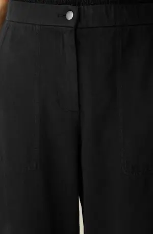 Eileen Fisher Organic Cotton Straight Ankle Pants