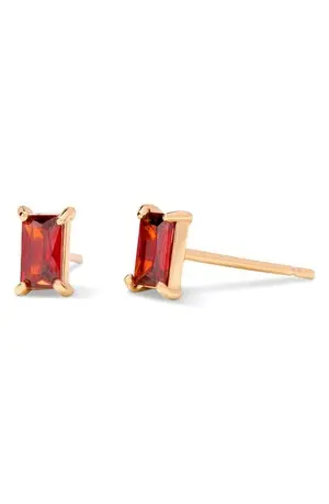 BROOK & YORK Darcy Birthstone Stud Earrings - Gold/jan