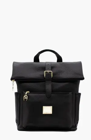 CAVALINHO Muse 415 Pebbled Leather Backpack - Black