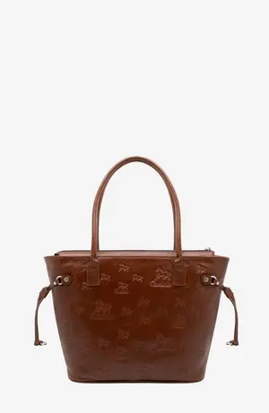 CAVALINHO Cavalo Lusitano 520 Embossed Leather Tote Bag
