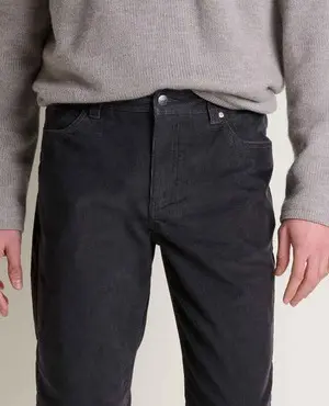TOAD & CO Coaster Cord Slim Pant - Soot