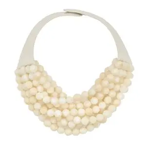 Fairchild Baldwin Neutrals Bella Stone Champagne Necklace - White