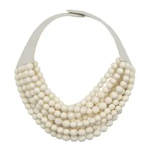 Fairchild Baldwin Neutrals Marbella Matte Cream Necklace - White