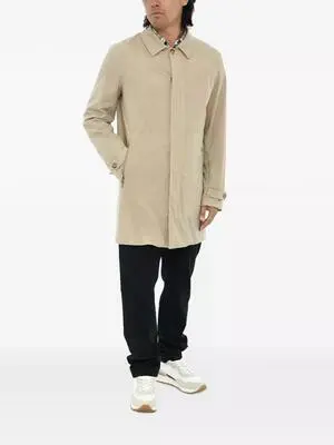 Woolrich Concealed-closure Single-breasted Rain Coat